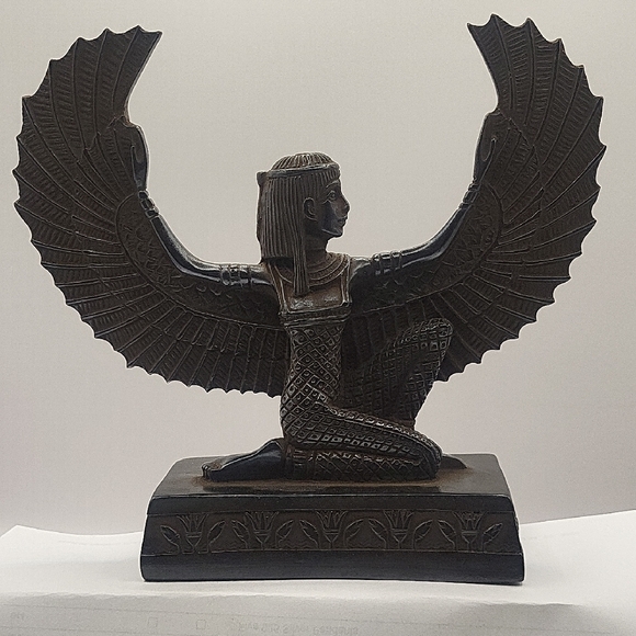 Art | Elegant Black Winged Goddess Sculpture | Poshmark